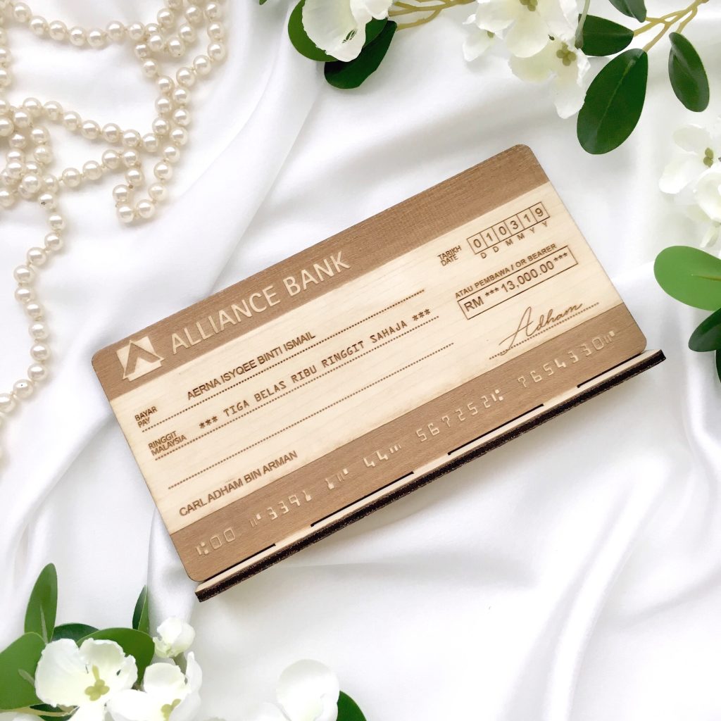 Mock-up Cheque - Clear Acrylic - Akudankraf
